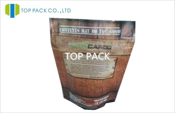 Restoring Ancient Ways Brown Printing Foil Stand Up Pouches For Healty Food