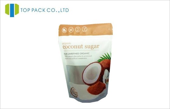 Matte Printed Stand Up Pouch Packaging Aluminum Foil Laminated Light Proof