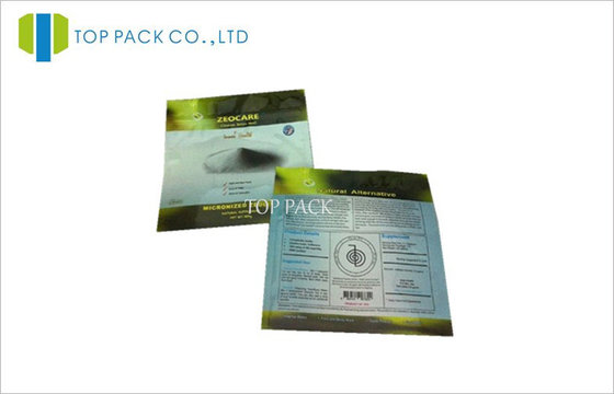 Zipper Resealable Aluminum Foil bags Bottom Open Glossy Finished