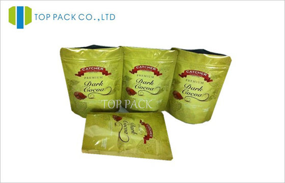 Cocoa Powder Stand Up Pouch Packaging PET / AL / PE Reusable