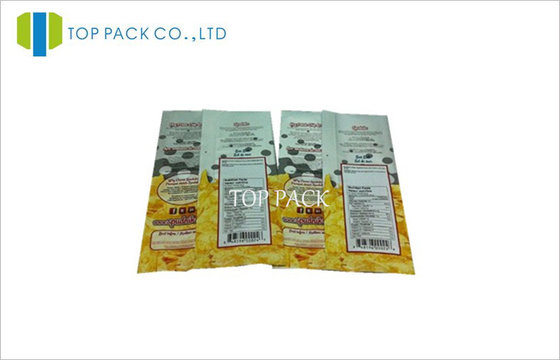 Food Printed Laminated Pouch Aluminum Foil , Plastic Flat Bags Heat Sealing