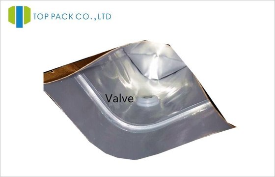 Light Proof Kraft Paper Stand Up Bag Zipper Reusable Coffee Storing 100g