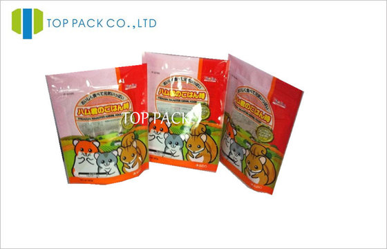 Moisture Proof Colorful Printed Stand Up Pouches Resealable Zip Tears