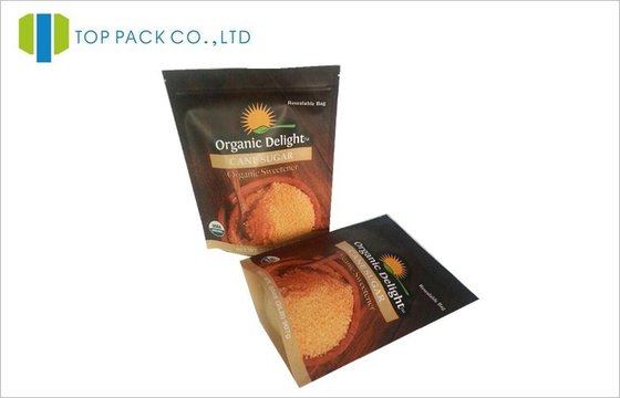 Nuts Kraft Paper Stand Up Pouch Dehydrated Foods Storing heat sealed