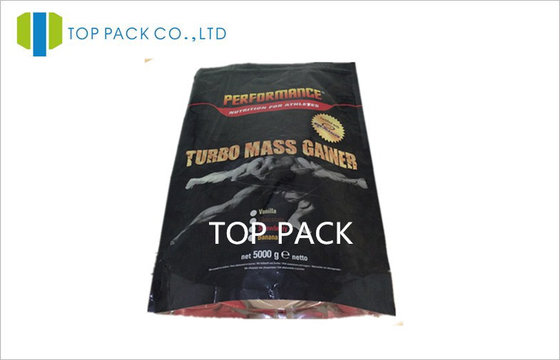 5KG Food Glossy Printed Aluminum Foil Pouches Laminated Stand Up Ziplock