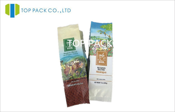 Side Gusset Coffee Packaging Bags Foldable Bottom For Bean Storage