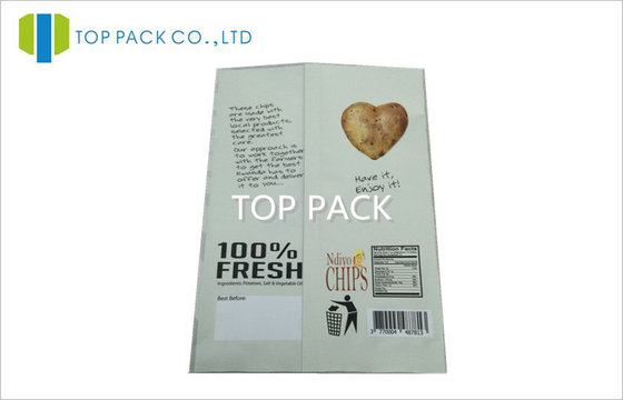Potato Chips Aluminum Foil Packaging Vacuum Printed Matte Finished