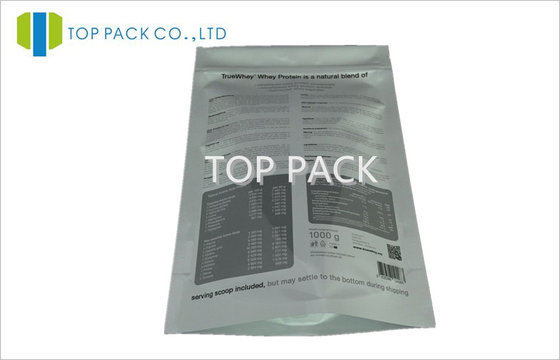 1kg Vanilla Flour Foil Stand Up  Pouch  Ziplock Food Grade Whey Protein
