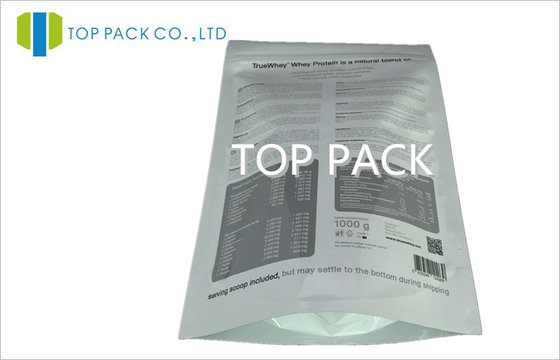 2.2LB Banana Flour Foil Stand Up  Pouch Packaging Ziplock Food Grade Whey Protein