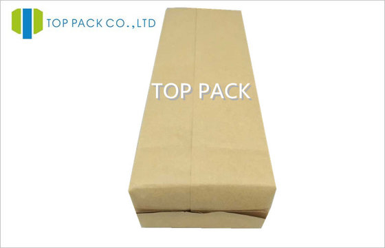Plain Brown Kraft Paper Side Gusset Pouches Aluminum for Coffee