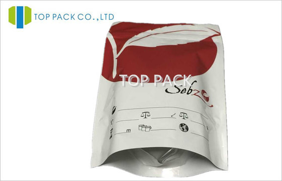 Chinese Style Ziplock Stand Up Pouches Food Grade For Tea Heat Sealed