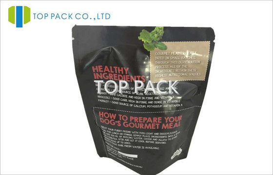Black PET / AL / PE Stand Up Barrier Pouches , Customized Aluminium Foil Bags For Dessert