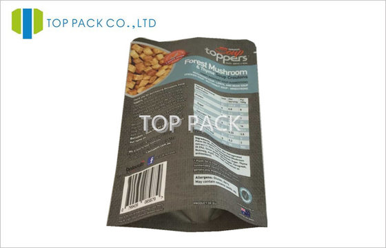 MOPP / VMPET / PE Foil Stand Up Pouches Soup Spice Gravure Print Matte Finished