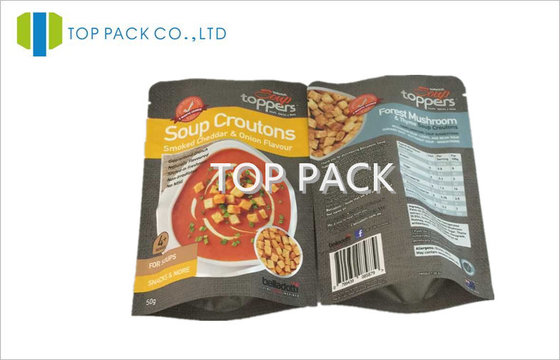 VMPET / PE Stand Up Aluminum Foil Bags For Snack 50g Thyme Spice