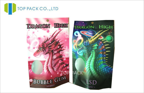 Individual Herbal Incense Bag Resealable Zipper Stand Up or Flat Type