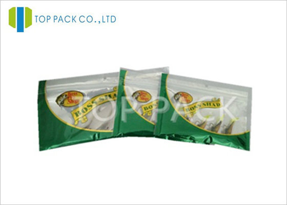 Custom Print Laminated Foil Fish Lure Packaging / Shrimp Soft Baits Packaging
