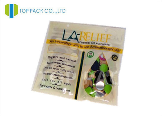 Moisture Proof Plastic Fish Lure Ziplock Bags Glossy Clear Window