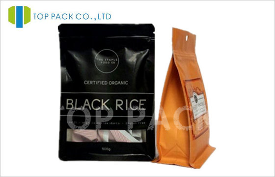 1000 g Coffee Packaging Bags matte black stand up pouch Rectangle Window