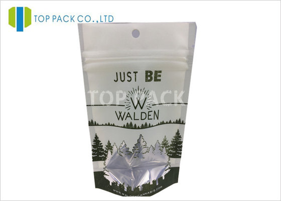 FDA Eco Friendly Stand Up Pouch Packaging Zipper Top Foil Material Hang Hole