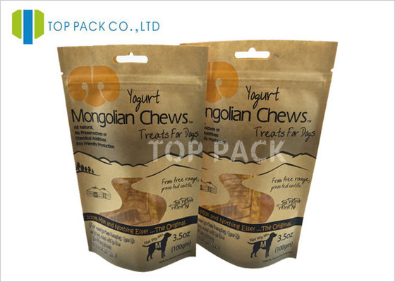 Snack Food Paper 3.5oz Stand Up Zipper Packaging Waterproof Free Shape Window