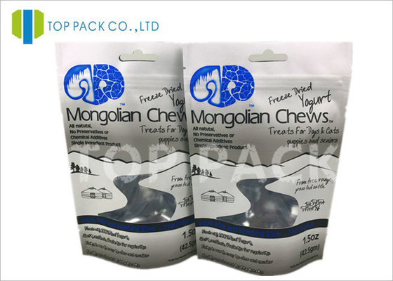 Gravure Printed custom Plain Stand Up Pouches Aluminum Foil Inside White Kraft Paper