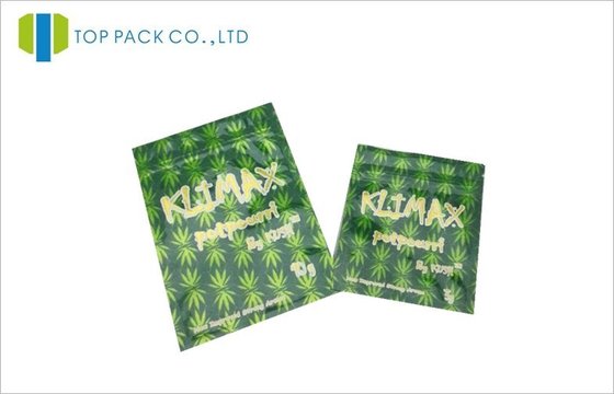 Klimax Herbal Incense Bags Zip Lock Top Reusable 5g 10g Aluminum Foil Lightproof