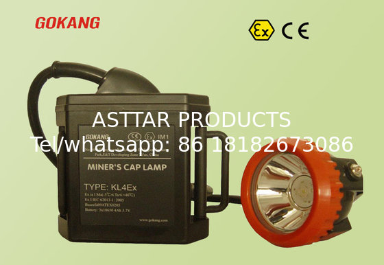 KL4Ex high quality ATEX mining headlamp, ABS miners cap lamp, red led coal mining lights
