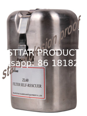 60 minutes miners respirator,mining portable filtered self rescuer,ZL60 filter mining self rescuer