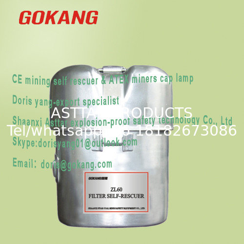 GOKANG mining self-rescuer for underground mining application ZL60 one hour duration