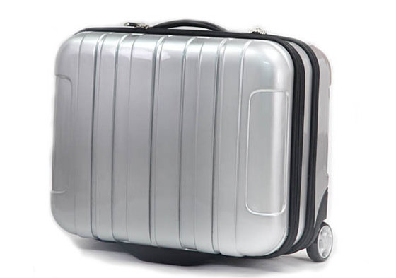 Серым чемодан Tourister ПК мешка вагонетки перемещения катят багажом, котор всходя на борт