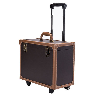 Beauty Store Makeup Trolleys Cosmetic Trolley Case On Wheels With Metal Lock