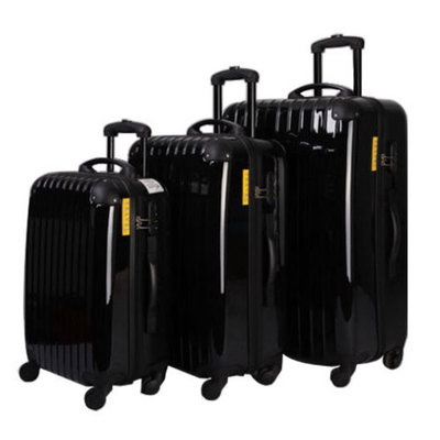 Светлое перемещение фильма ПК ABS свертывая катят 4, котор чемодан Tourister багажа с электрическим маштабом