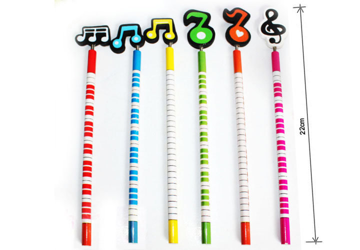 Musical Personalized Pencils 6mm For kids With Colorful