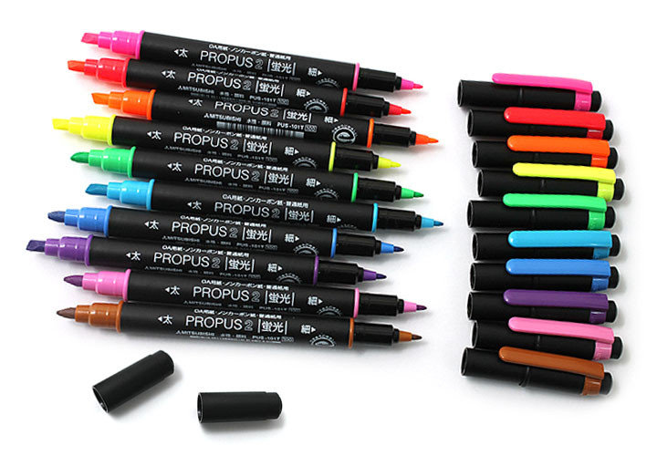 Double Ended Multi Color Highlighter Customized For School