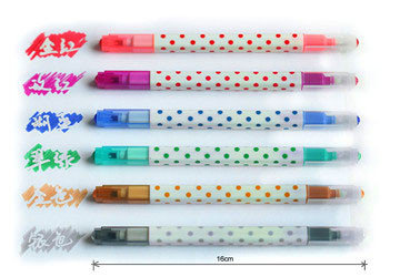 Erasable Multi Color Highlighter , Fluorescent Marker Pen