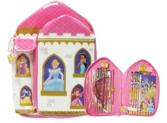 Disney Princess Pink PVC Stationery Bag In Castle Type