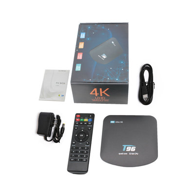 best rated T96 Rk3229 or H3 chipset quad core open rooted Android 7.1 ott tv box 4K wifi android television device