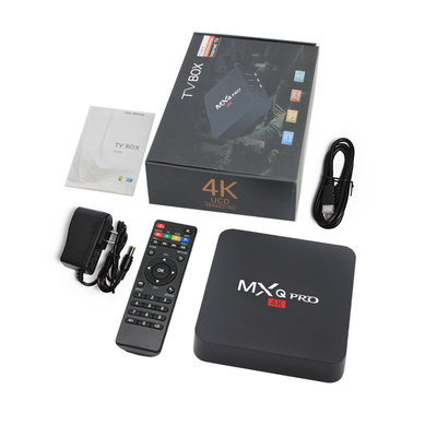 Mxq pro s905x s905w quad core android tv box mini tv set top box stb device with iptv channels