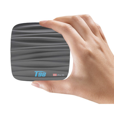 Original T98 rk3328 quad core como funciona 4gb ram 16gb rom codi 18.0 4k hd video android box ott tv iran tvbox