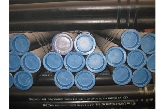 Black Painted Carbon Steel Seamless Pipe ASTM GB A53 A106 , Cold Drawn / Hot Rolled