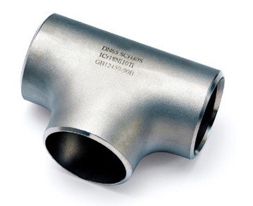 Galvanized Seamless Stainless Steel Pipe Fittings DIN 2615 API Equal Tee / Reducing Tee