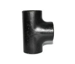 Black 24" To 96" Carbon Steel Butt Weld Fittings A234 WPB Beveled End / BW Equel Tee