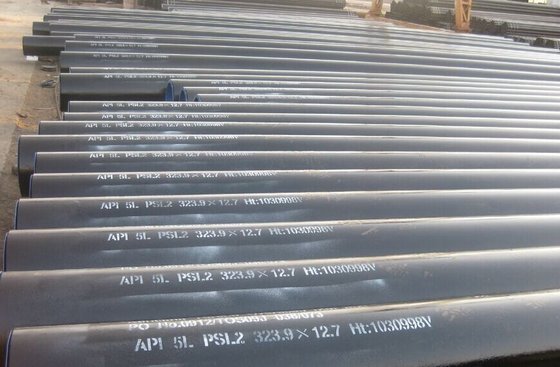 Black 3PE Coated API 5l Steel Pipe Hot Drawn Carbon Steel API Seamless Pipe