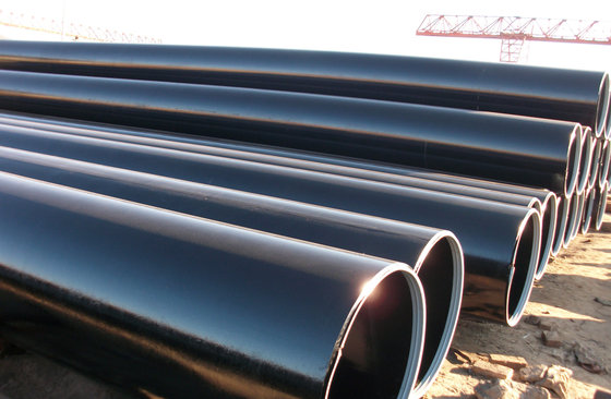 Standard ASTM A252 GR . 2 LSAW Steel Pipe 3LPE / Galvanized Carbon Steel Pipe