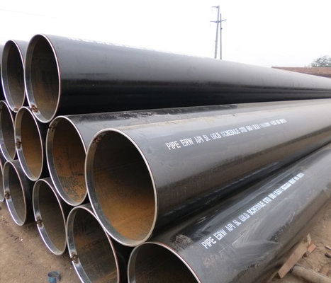 High Frequency Welding ERW Steel Pipe API 5L GrB A106B A53B ERW Steel Tube