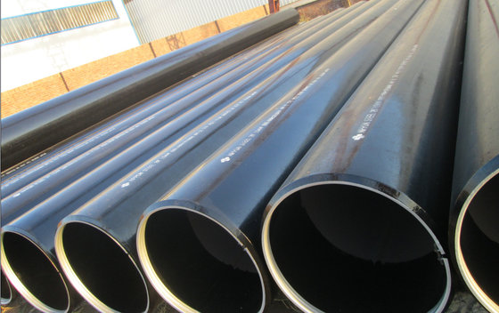 API 5L GR.B X52 X65 LSAW Steel Pipe Black / Galvanised Steel Pipes For Construction