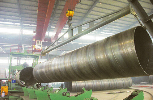 Grade X65MB standard ISO 3183 OD  813,0mm wall thickness 11,0 mm spiral welded tubes