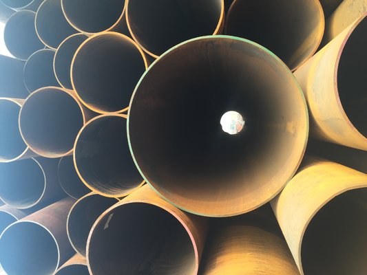 API 5L X42 X52 X60 ERW Steel Pipe Straight Steel Oil / Gas Line Pipe 6 - 25mm Thick