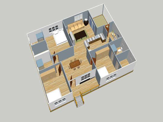 Prefab villa Energy conservation, Environmental protection and Easy assembled Villa supplier