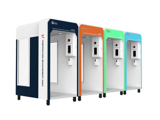 Mobile Temperature Measurement & Sanitization Channel fully-automatic Disinfection Tunnels AI Face Recognition Channel supplier